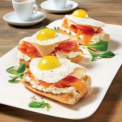 Croque-matin au saumon fumé - marchestradition