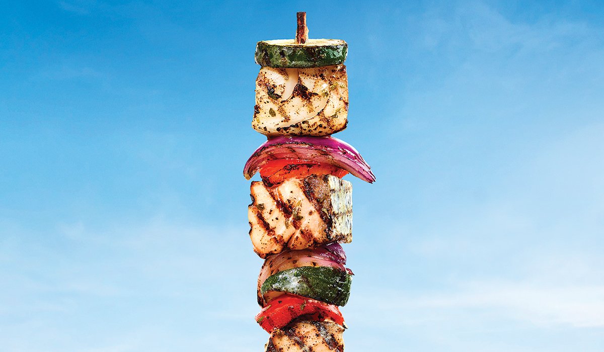 Brochettes De Poisson Marinade